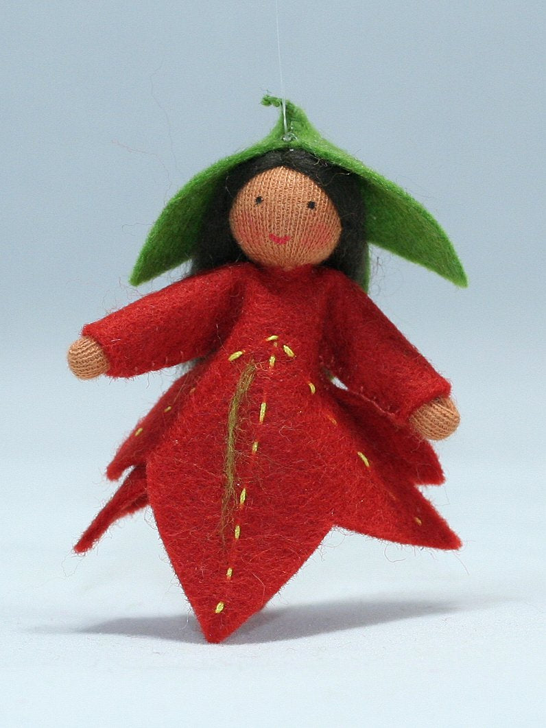 Maple Princess Doll – 2.5" Handmade Felt Waldorf Decoration by ...