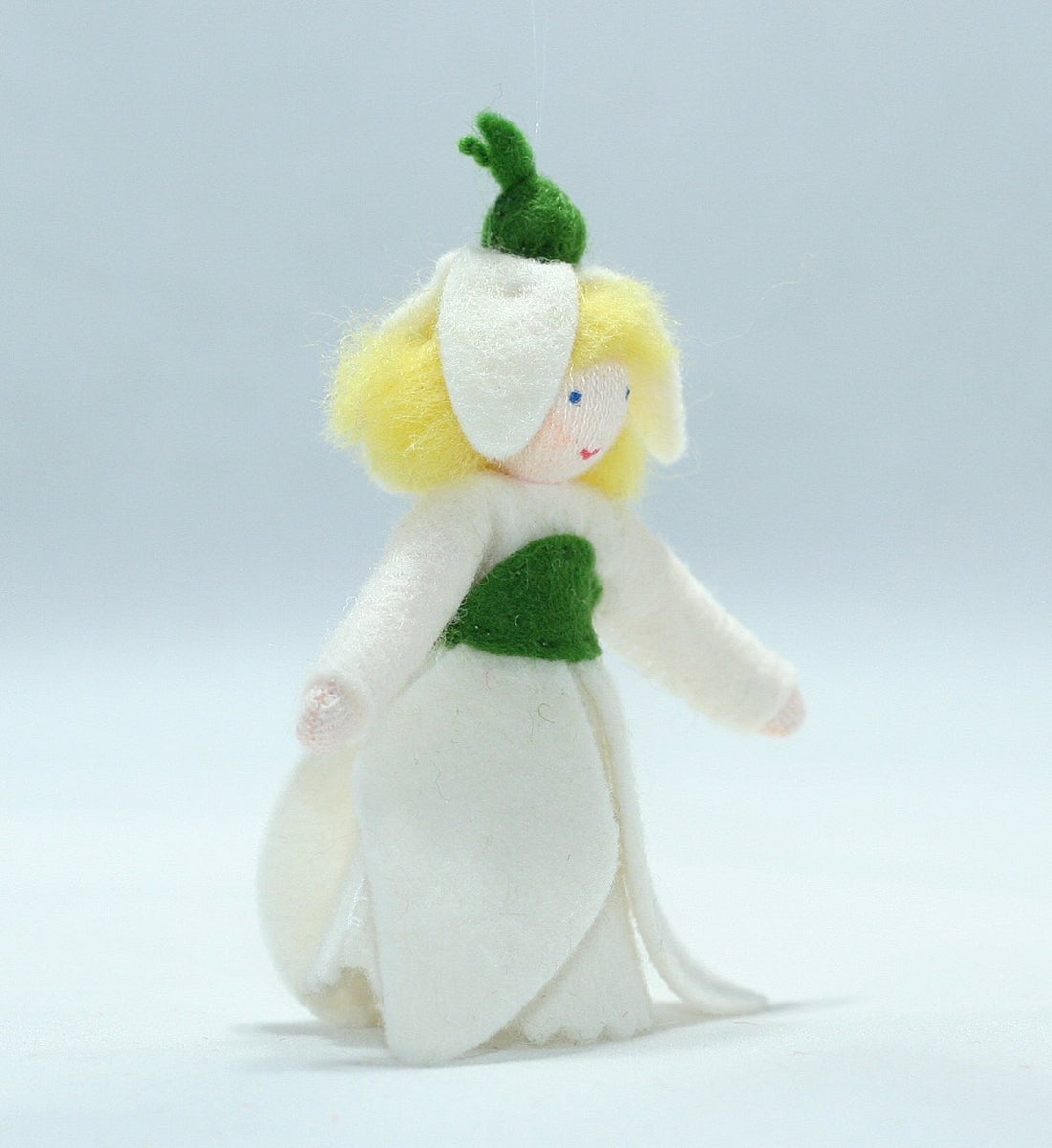 Snowdrop Princess Doll – 3.5" Handmade Felt Waldorf Decoration by ...